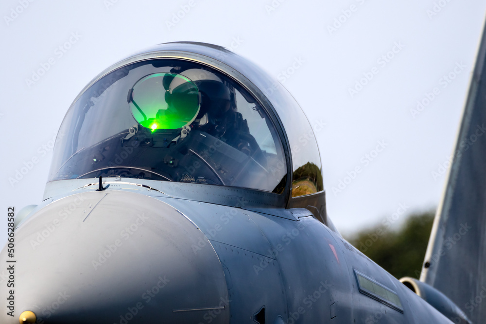 German Air Force Eurofighter Typhoon fighter jet Stock Photo | Adobe Stock