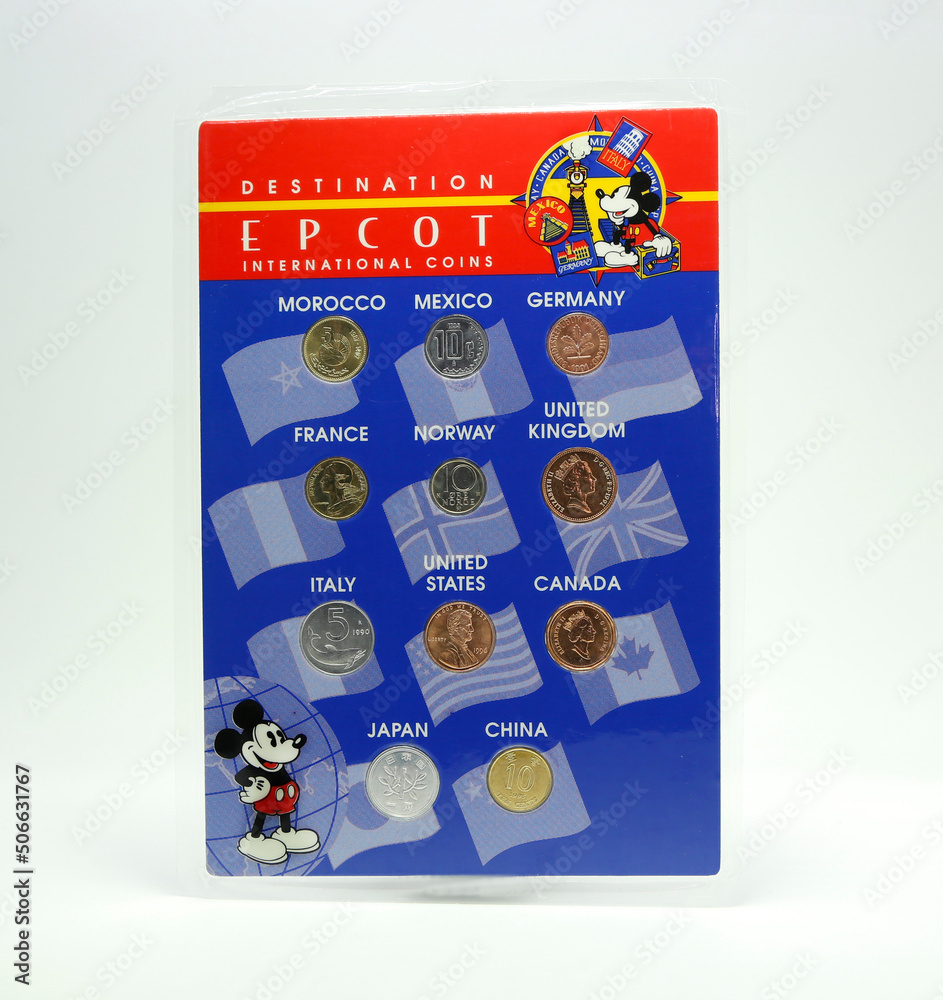 Destination Epcot International Coins. Disney World. Epcot Park ...