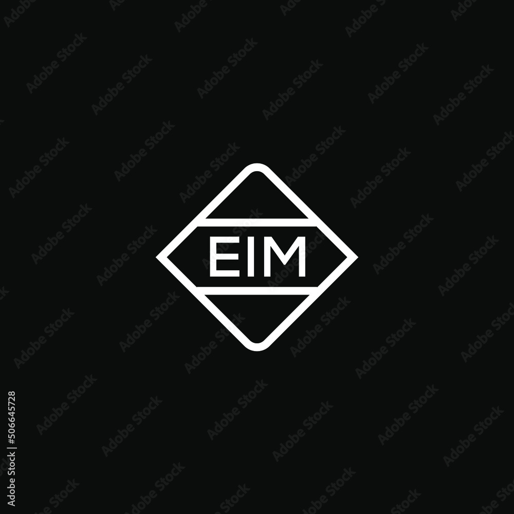 EIM 3 letter design for logo and icon.EIM monogram logo.vector ...