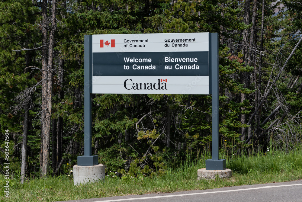 Welcome To Canada Sign Stock Photo | Adobe Stock