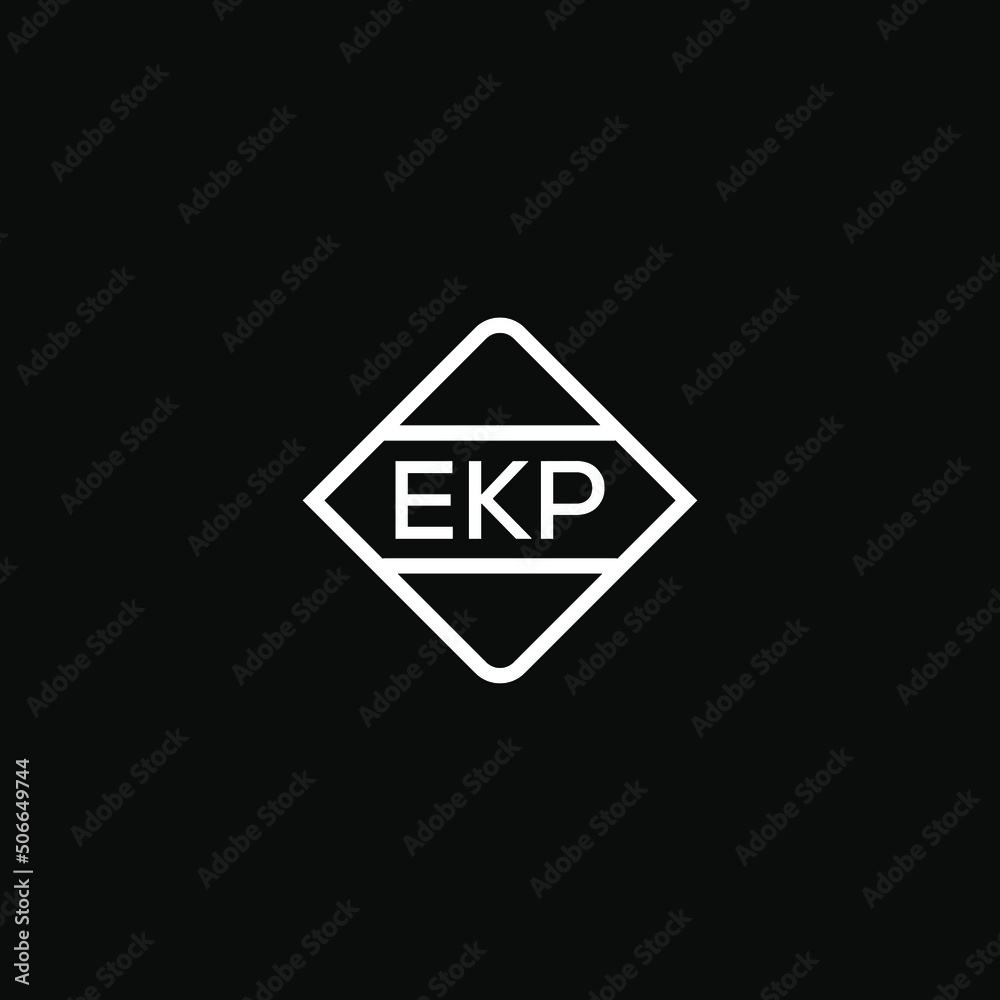 EKP 3 letter design for logo and icon.EKP monogram logo.vector ...