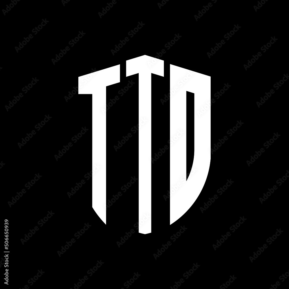 TTO letter logo design. TTO modern letter logo with black background ...
