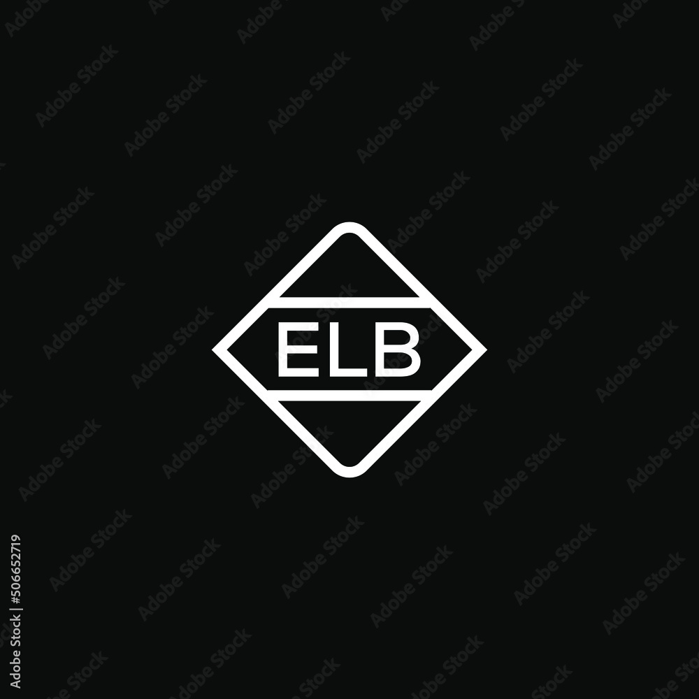 ELB 3 letter design for logo and icon.ELB monogram logo.vector ...
