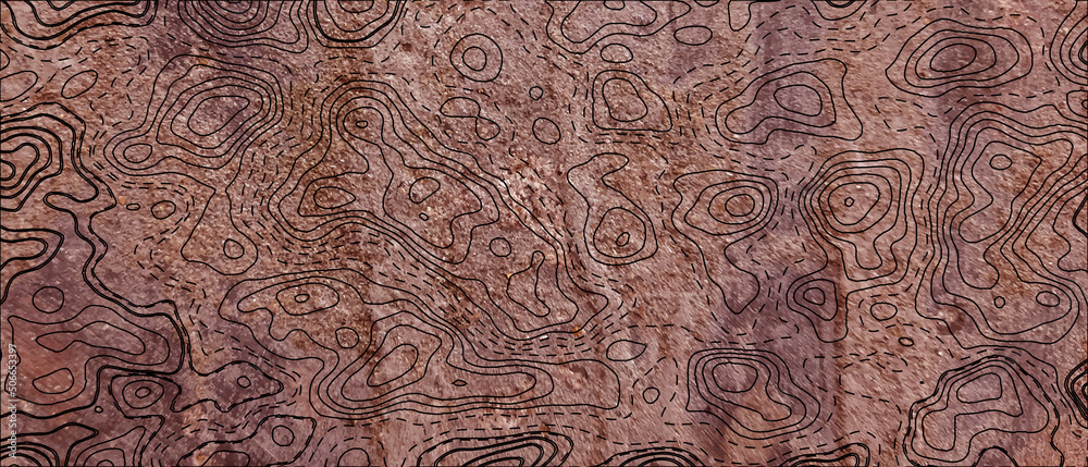 Abstract brown topographic map, Creative background of the topographic ...