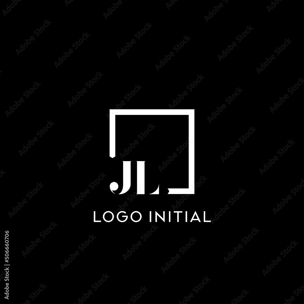 Letter JL simple square logo design ideas Stock Vector | Adobe Stock
