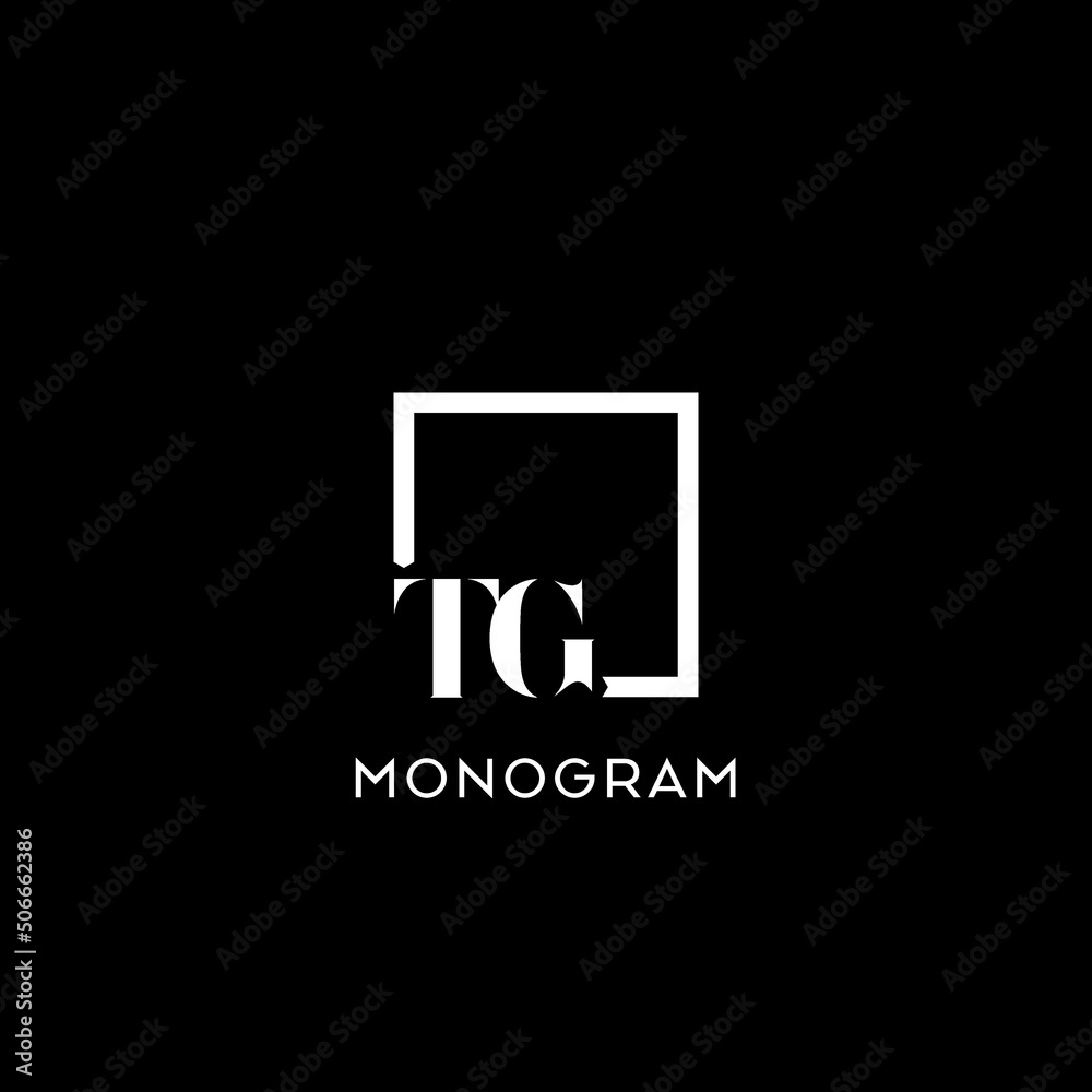 Letter TG simple square logo design ideas Stock Vector | Adobe Stock
