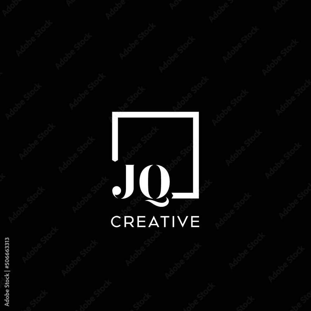 Letter JQ simple square logo design ideas Stock Vector | Adobe Stock
