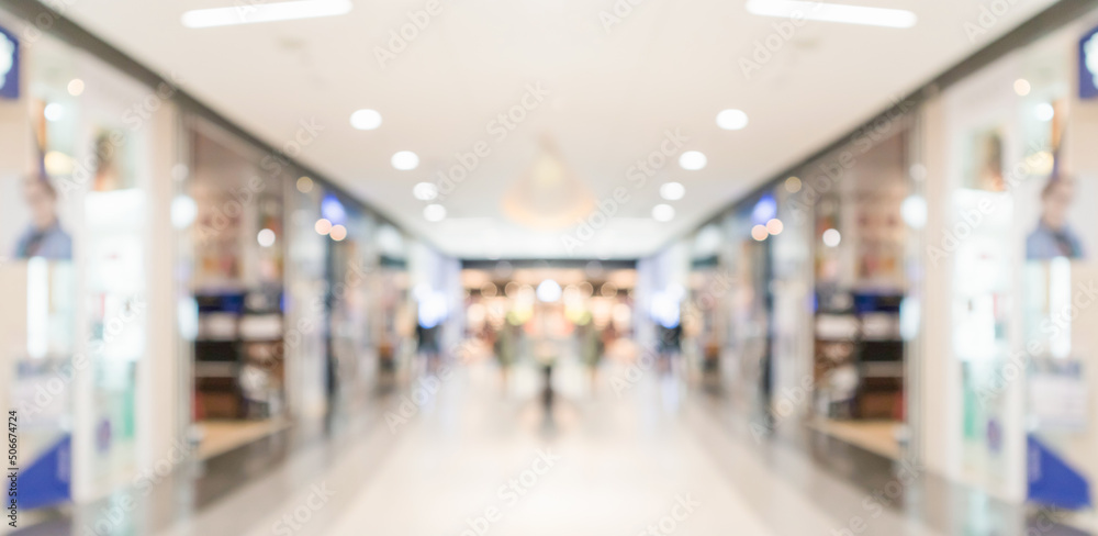 Abstract blur modern shopping mall interior background Stock Photo ...