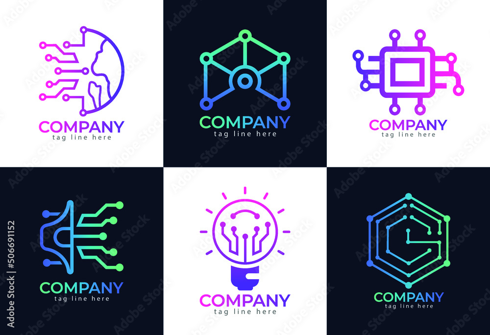 Best Simple Technology Some Logo Set, Premium Vector, And Quality Logo ...