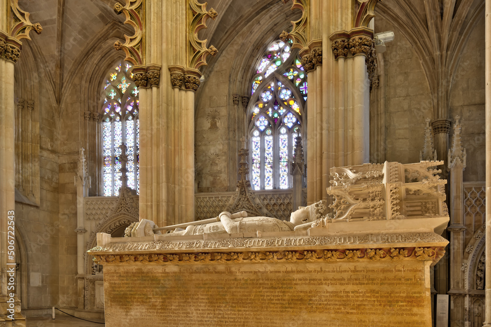 tomb of King John I of Portugal and his wife Philippa of Lancaster in ...