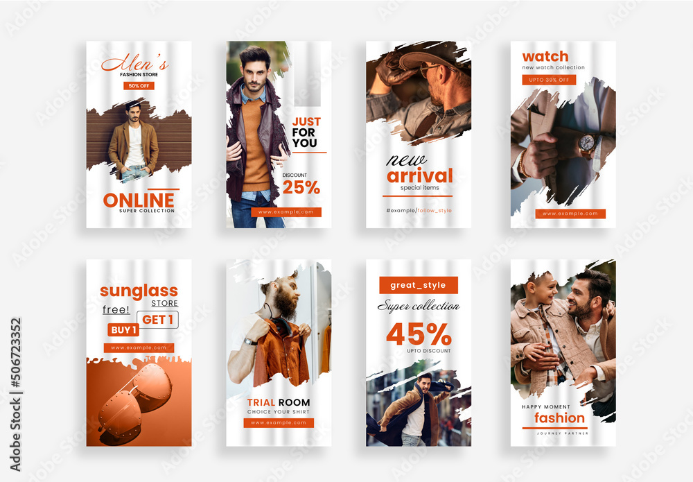 Fashion Social Media Story Post Design Stock Template | Adobe Stock