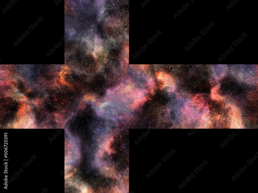 glowing cosmos 360 VR background cube map Stock Illustration | Adobe Stock