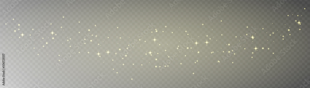 Abstract sparkles isolated on a transparent background. Bokeh lights ...