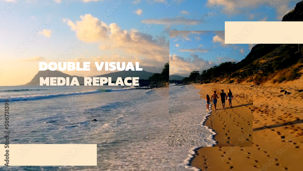 Double Visual Media Replacement Titles Stock Template | Adobe Stock