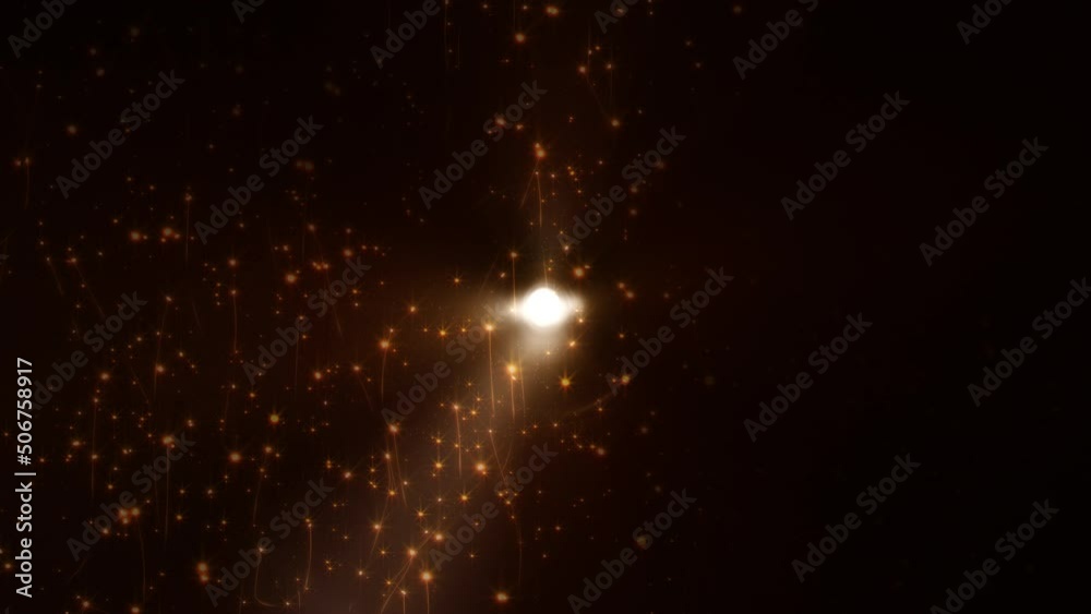 Abstract loop center optical flares light moving and rotating light ...