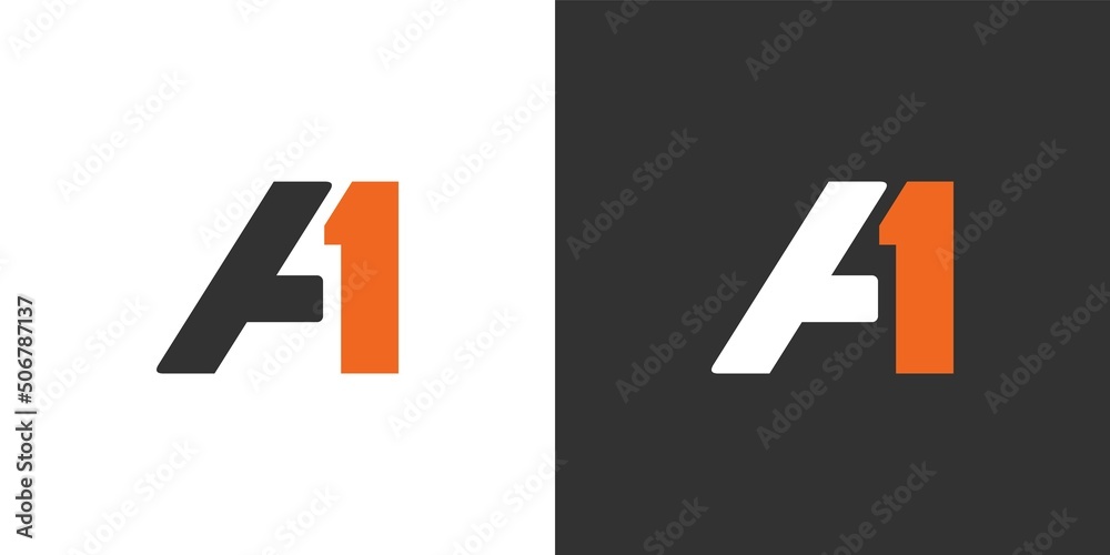 Initial letter A1 vector logo design concept. Stock Vector | Adobe Stock