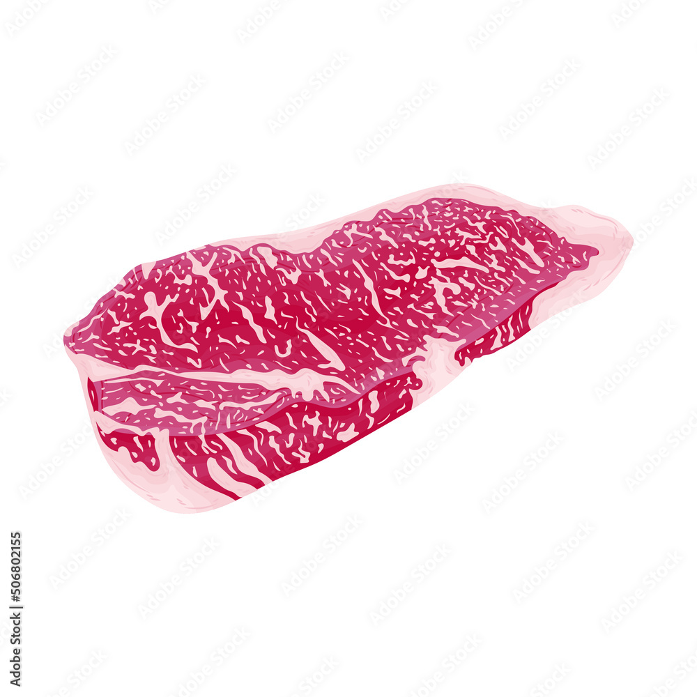 wagyu steak tenderloin vector restaurant menu kitchen bbq cartoon cute ...