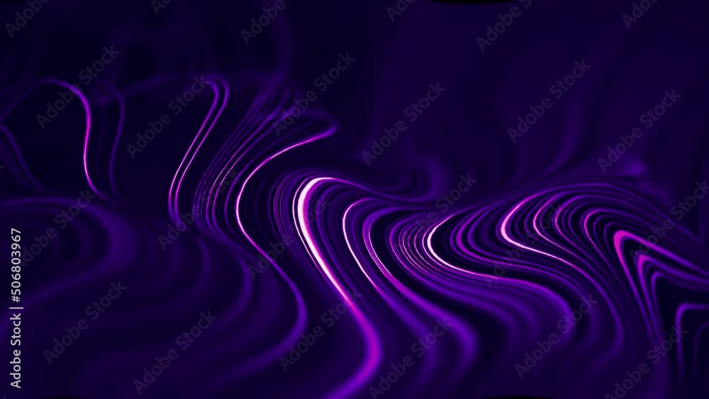 Wave abstract purple wave animation. Seamless loop 4k. Purple ...