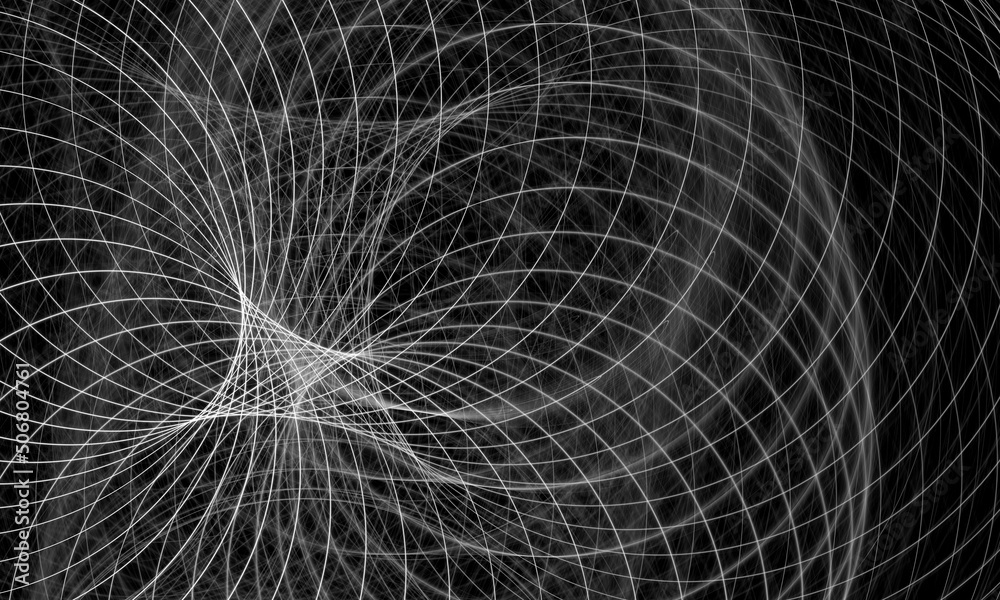 Monochromatic volumetric 3d mesh, multidimensional grid in smooth ...