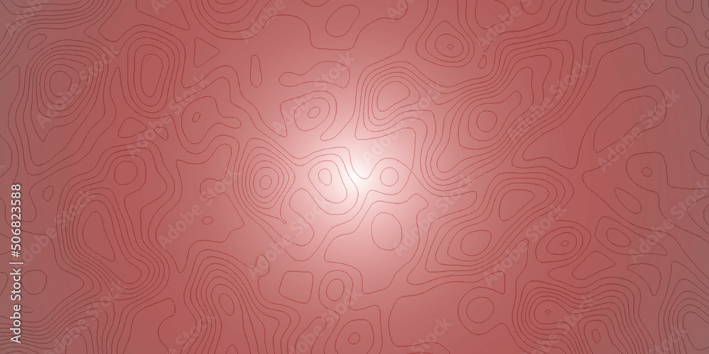 pink background with a pattern topographic line contour map background ...