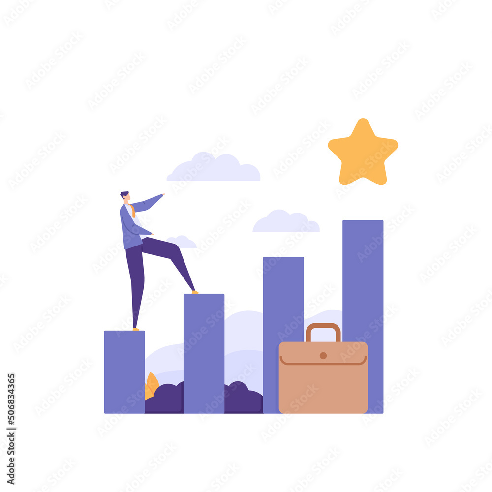 career growth, promotion or position, increase in income or salary. an ...