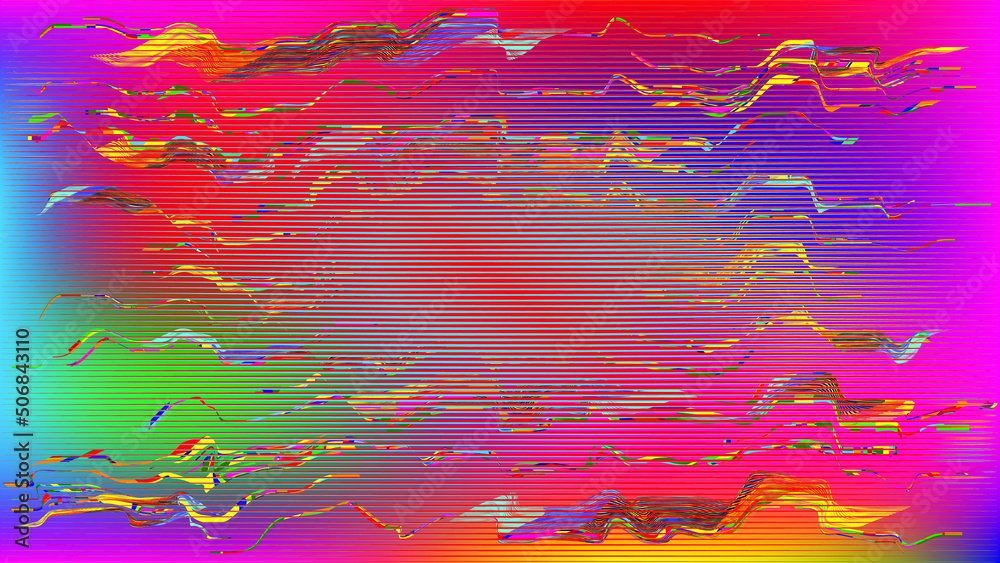 Vetor de Glitch distorted geometric background . Modern art design ...
