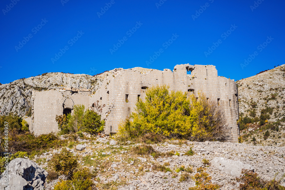 Foto de Collapsing tower of fortress Kosmac. Ancient Austro-Hungarian ...