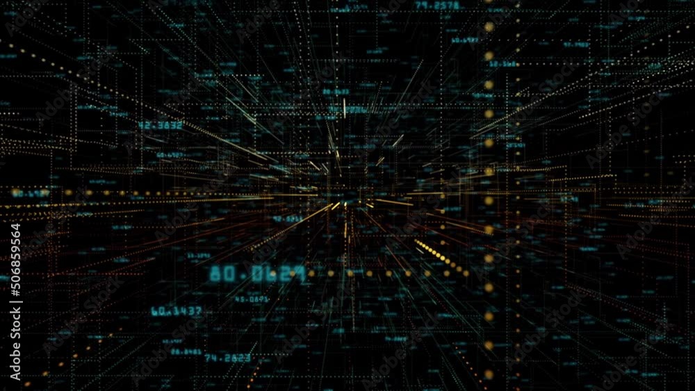 Hi-Tech Digital Structure Stock Video | Adobe Stock