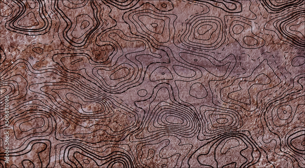 Abstract contour topographic map with the Concept of a conditional ...