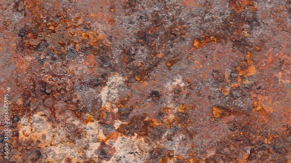 Metall; Metallplatte; eisen; alt; rostig; Rost; Patina; Makro; close-up ...