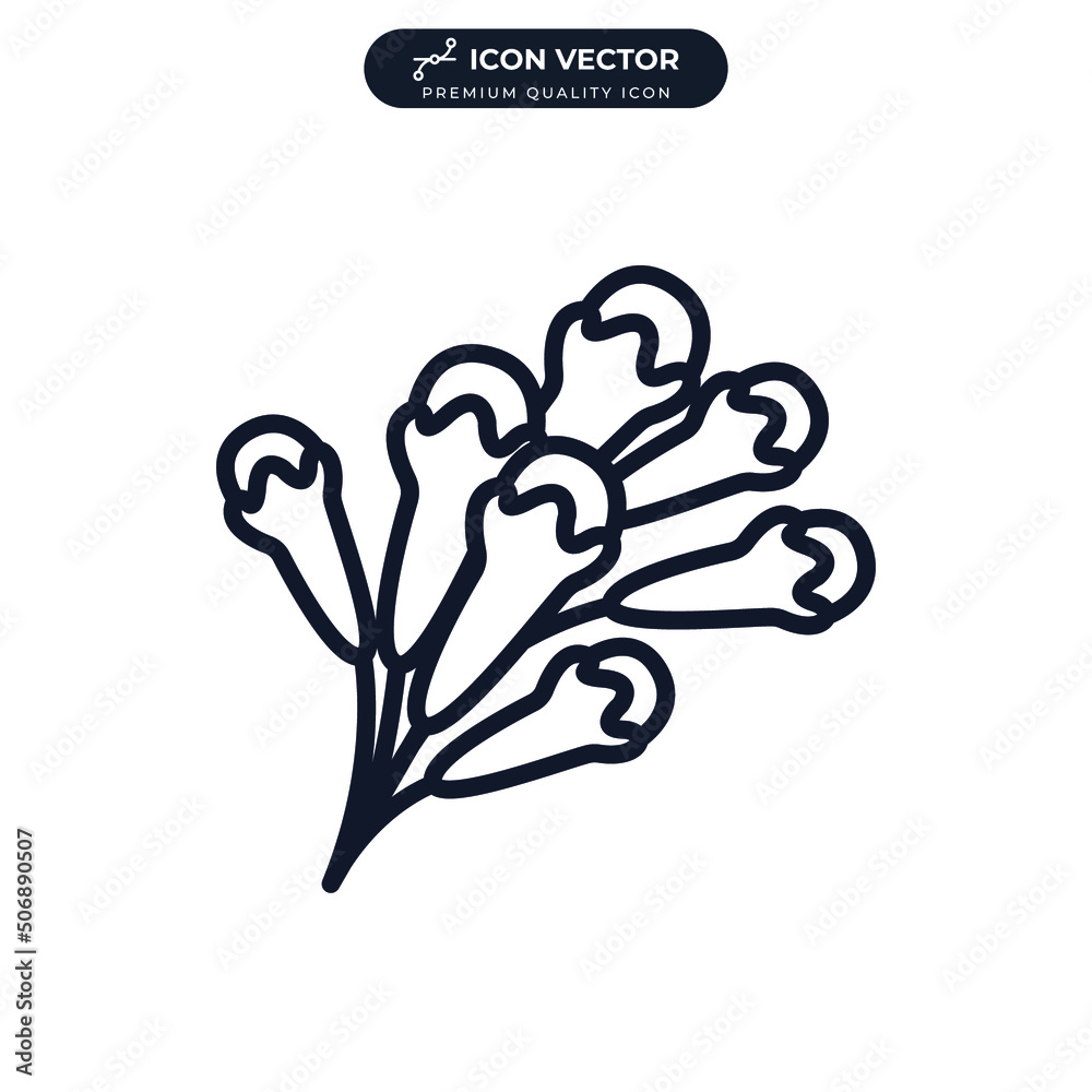 cloves icon symbol template for graphic and web design collection logo ...