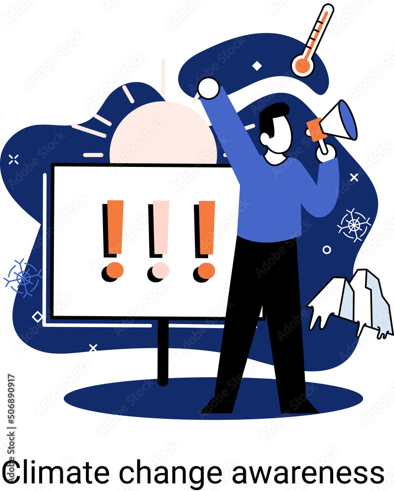 Change climate awareness metaphor, saving planet, World Environment Day ...