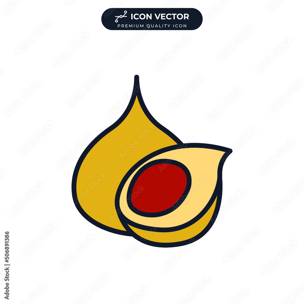 nutmeg icon symbol template for graphic and web design collection logo ...
