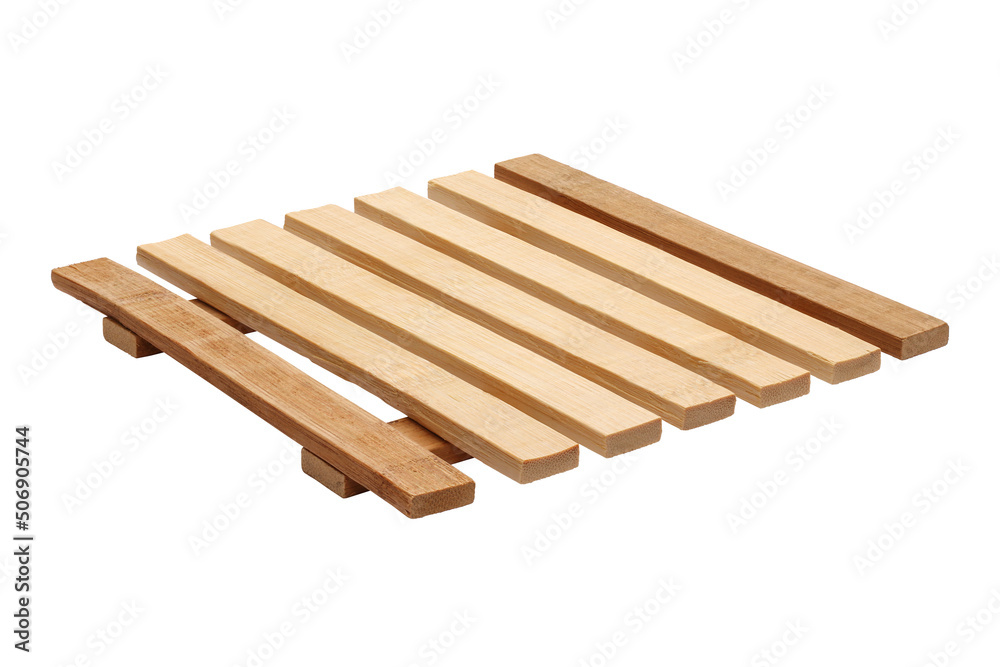 Square food stand made of wood Stock Photo | Adobe Stock