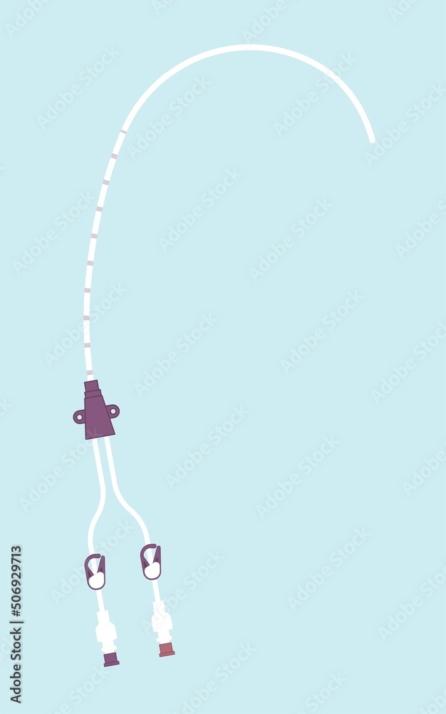 Vetor de PICC Line insert neck tube vein arm blood draws heart IV ...