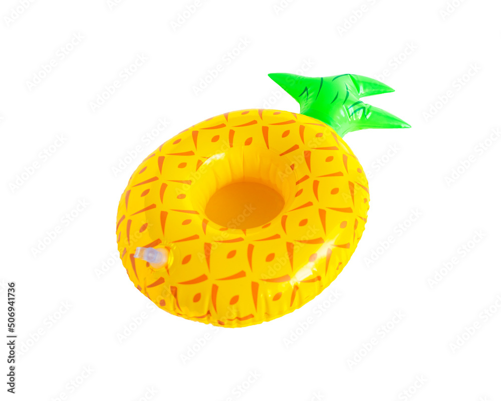 Bright inflatable ring isolated on white background. Stock Photo ...