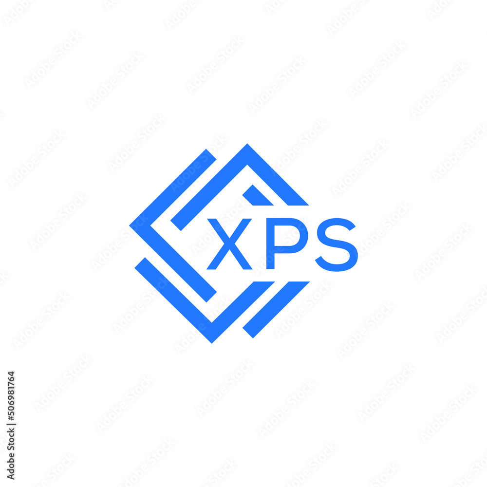XPS technology letter logo design on white background. XPS creative ...