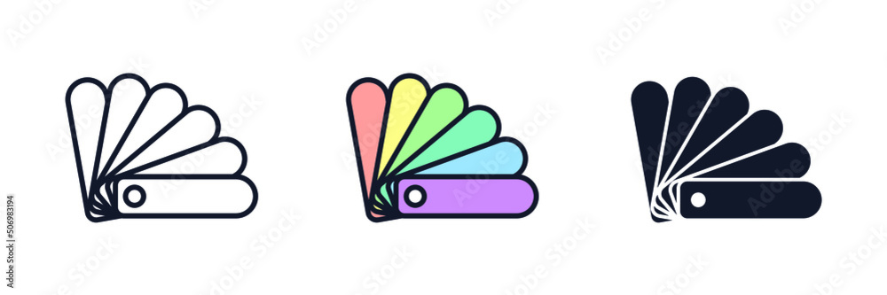 color swatch icon symbol template for graphic and web design collection ...