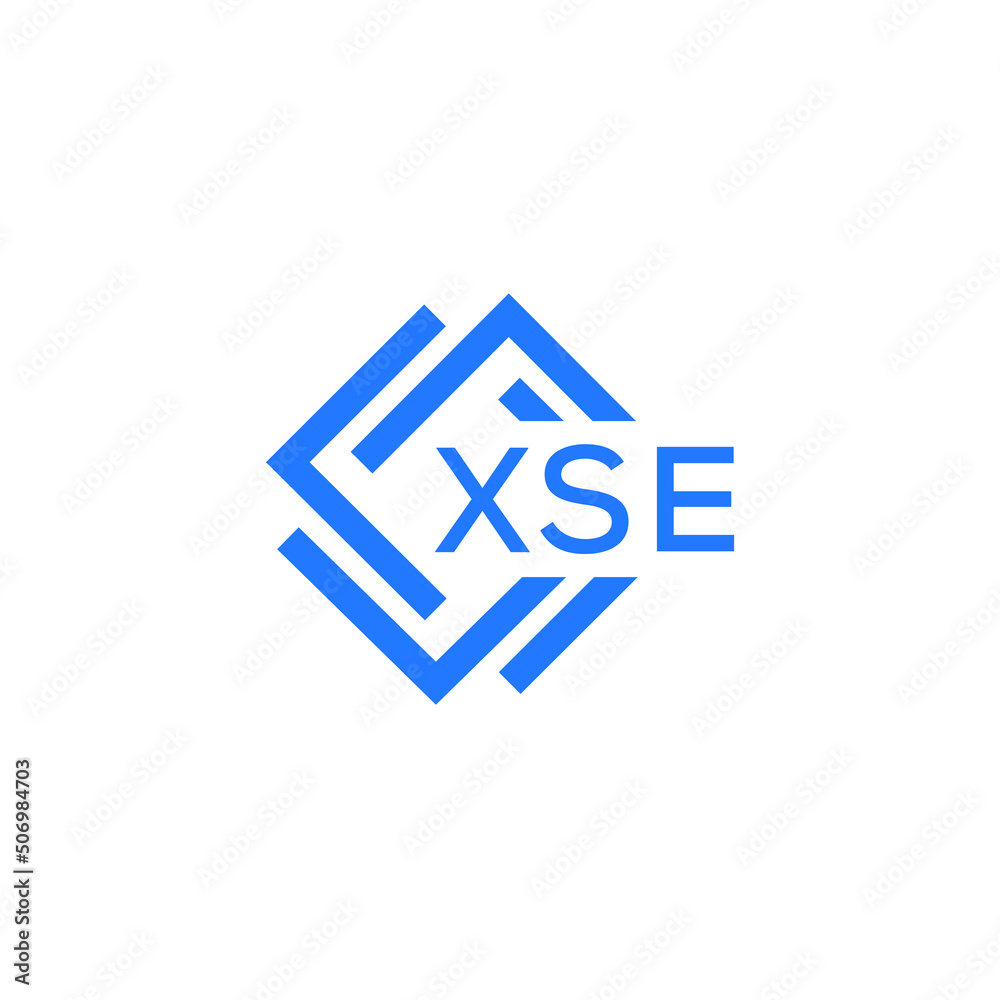 XSE technology letter logo design on white background. XSE creative ...