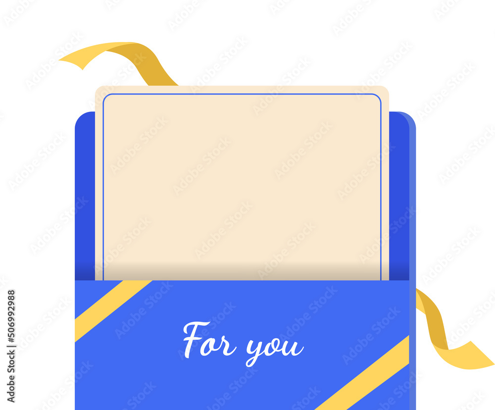 letter message card illustration set. memo, card, note, notice ...
