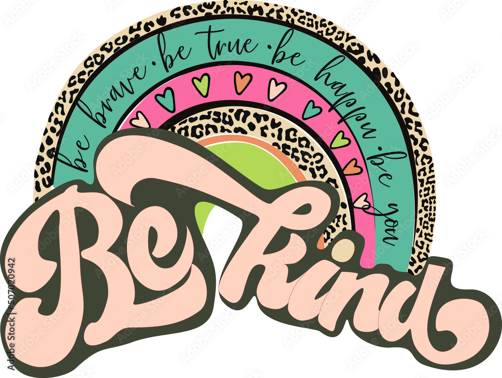 Groovy patch Be kind retro 70s, 80s design with with inspirational ...