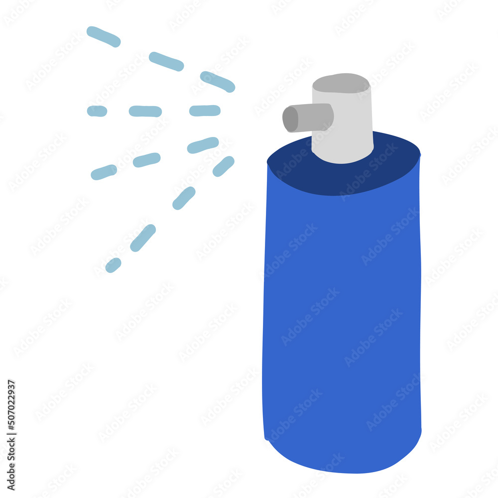 スプレーから噴射のイメージイラスト Stock Vector | Adobe Stock