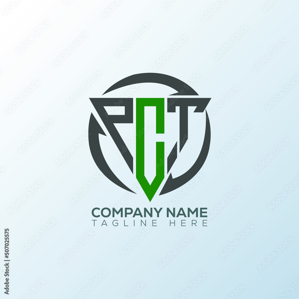 PCT letter logo design on white background.PCT creative initials letter ...