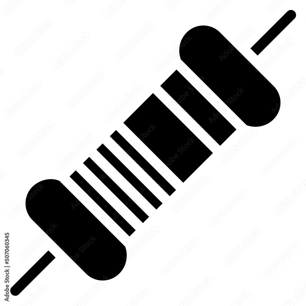 Resistor Icon Stock Vector | Adobe Stock