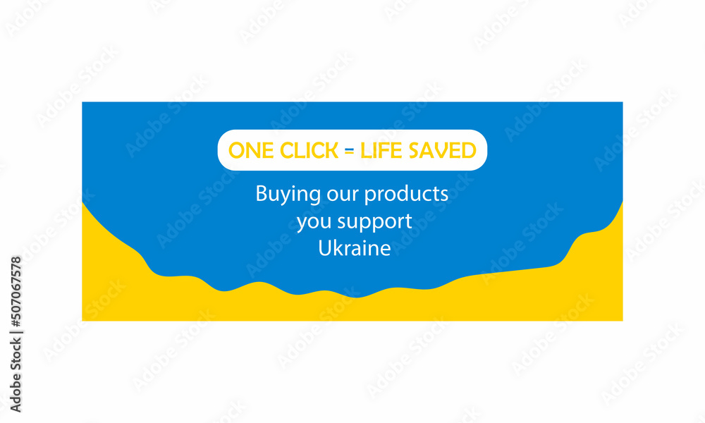 Vetor de Vector illustration in blue and yellow colors in support of ...