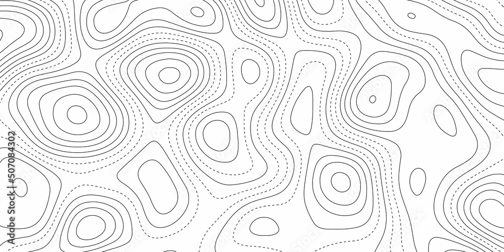 Abstract Background With Contour Topographic Map Vector Illustration Topographic Map Backdrop