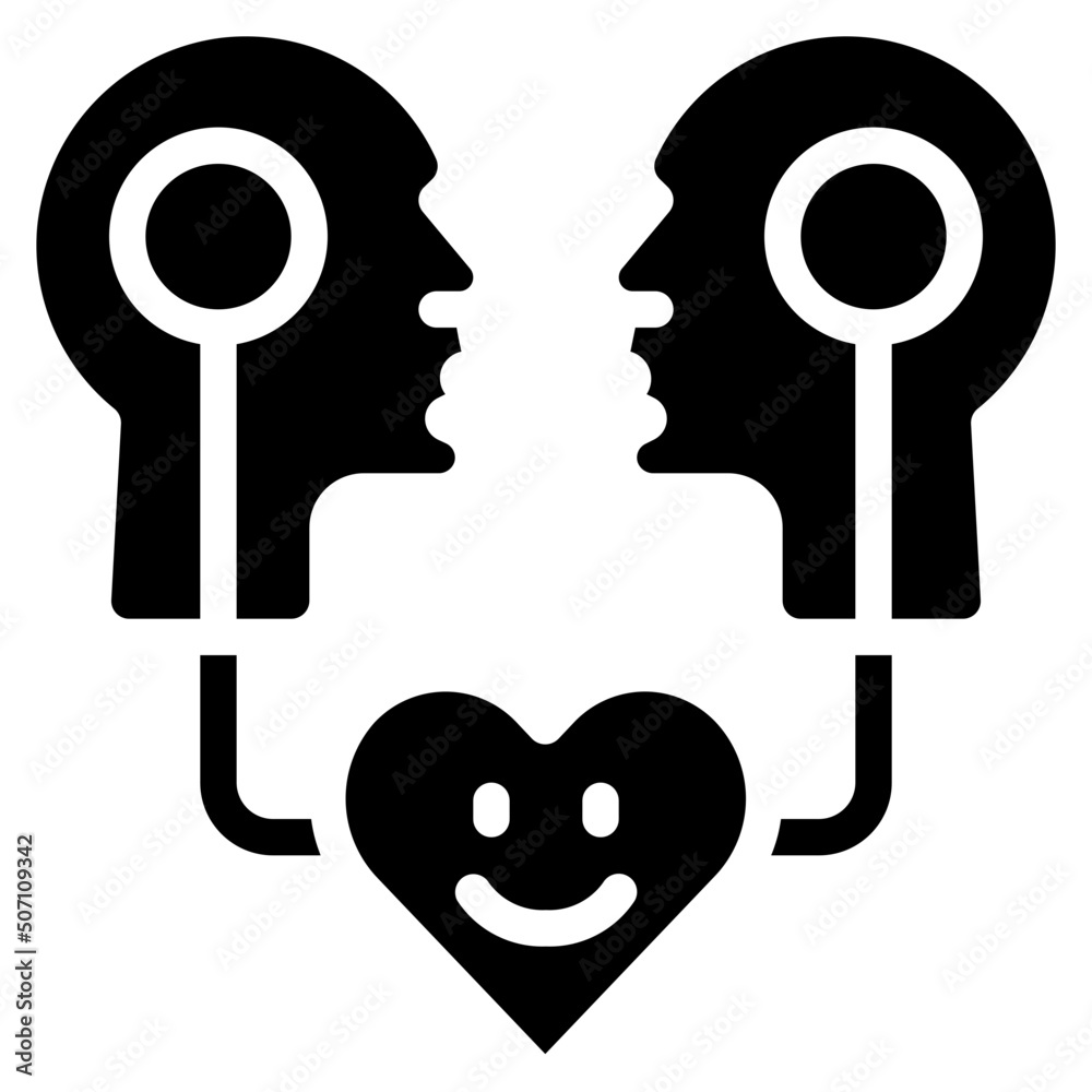 Empathy Icon Stock Vector | Adobe Stock