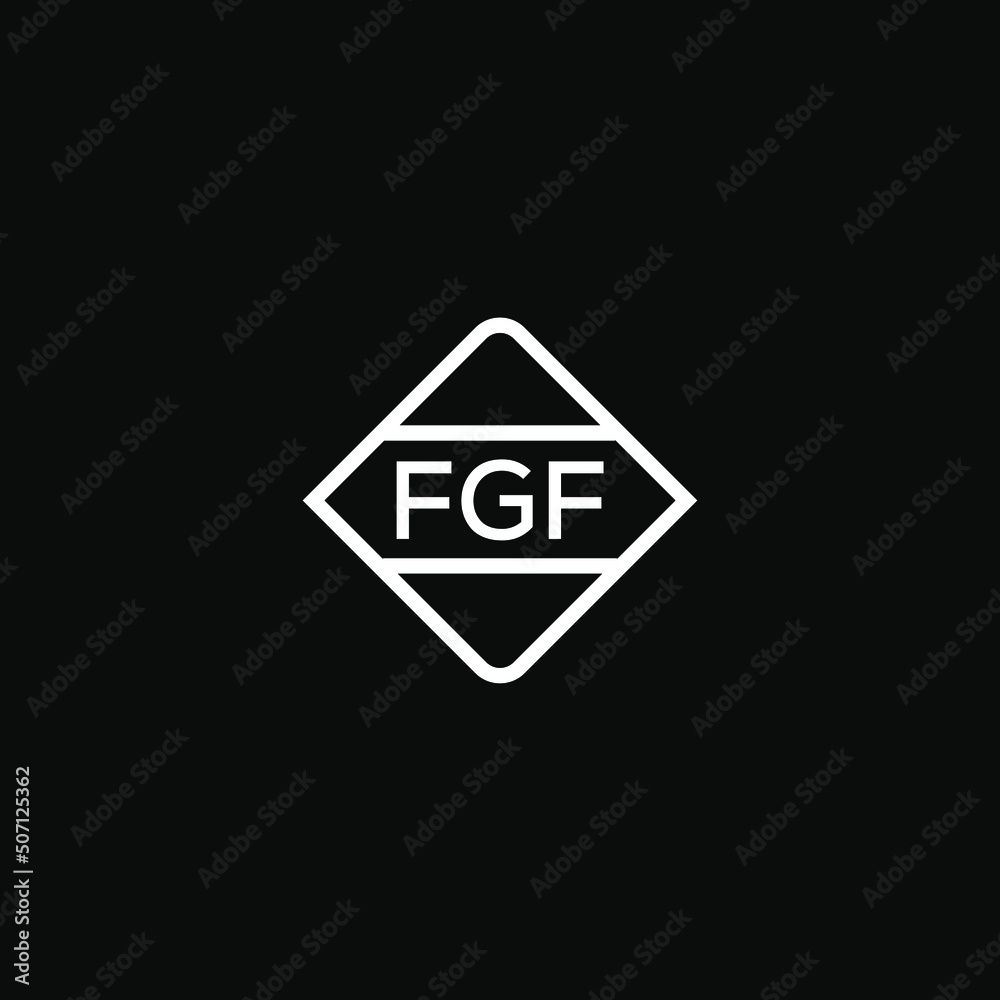 FGF letter design for logo and icon.FGF monogram logo.vector ...