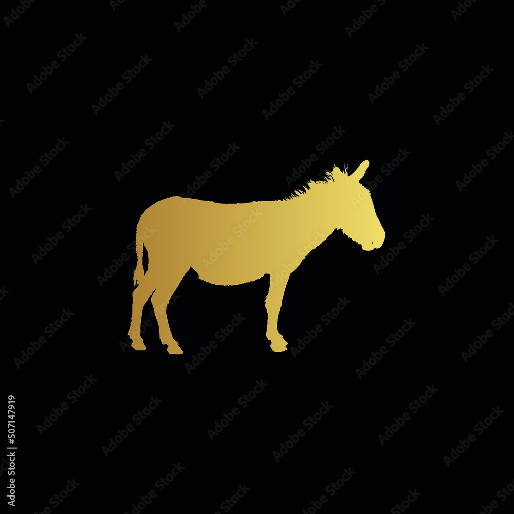 Minimal Line Art Donkey Logo Template | Creative Donkey Logo Design ...