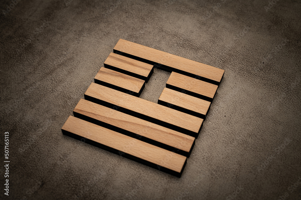 Gene Key 26 hexagram i ching wood on leather background human design ...